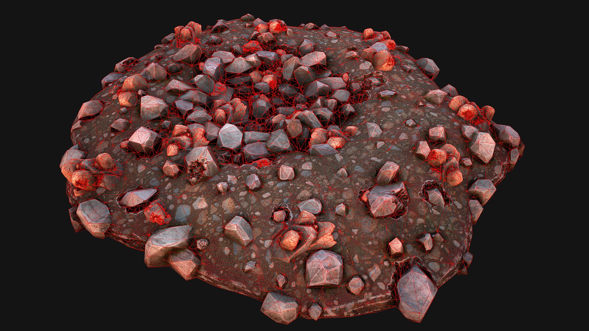 Copper Ore Deposits Mine Environment 3D - TurboSquid 2351207