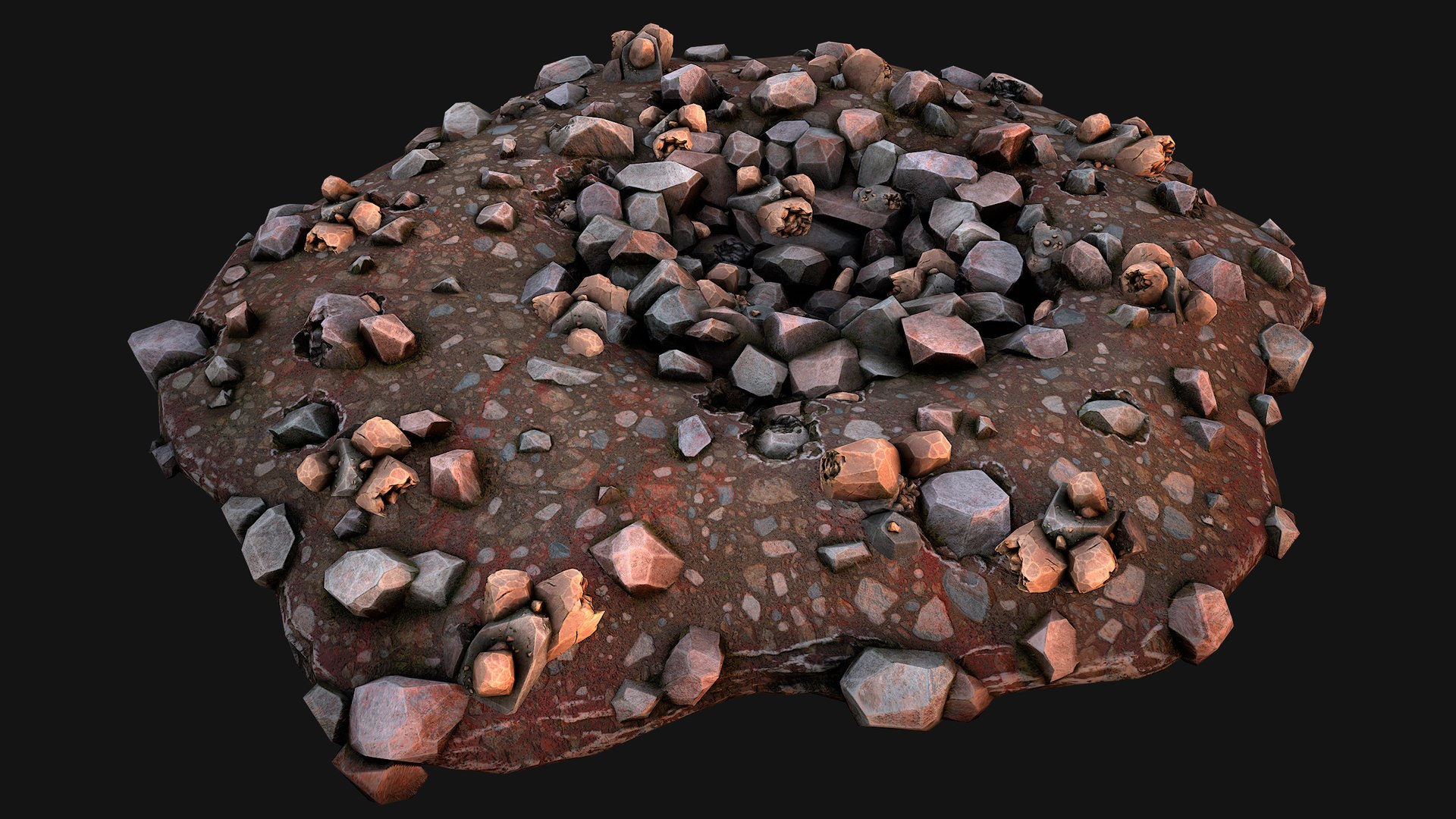 Copper Ore Deposits Mine Environment 3D - TurboSquid 2351207