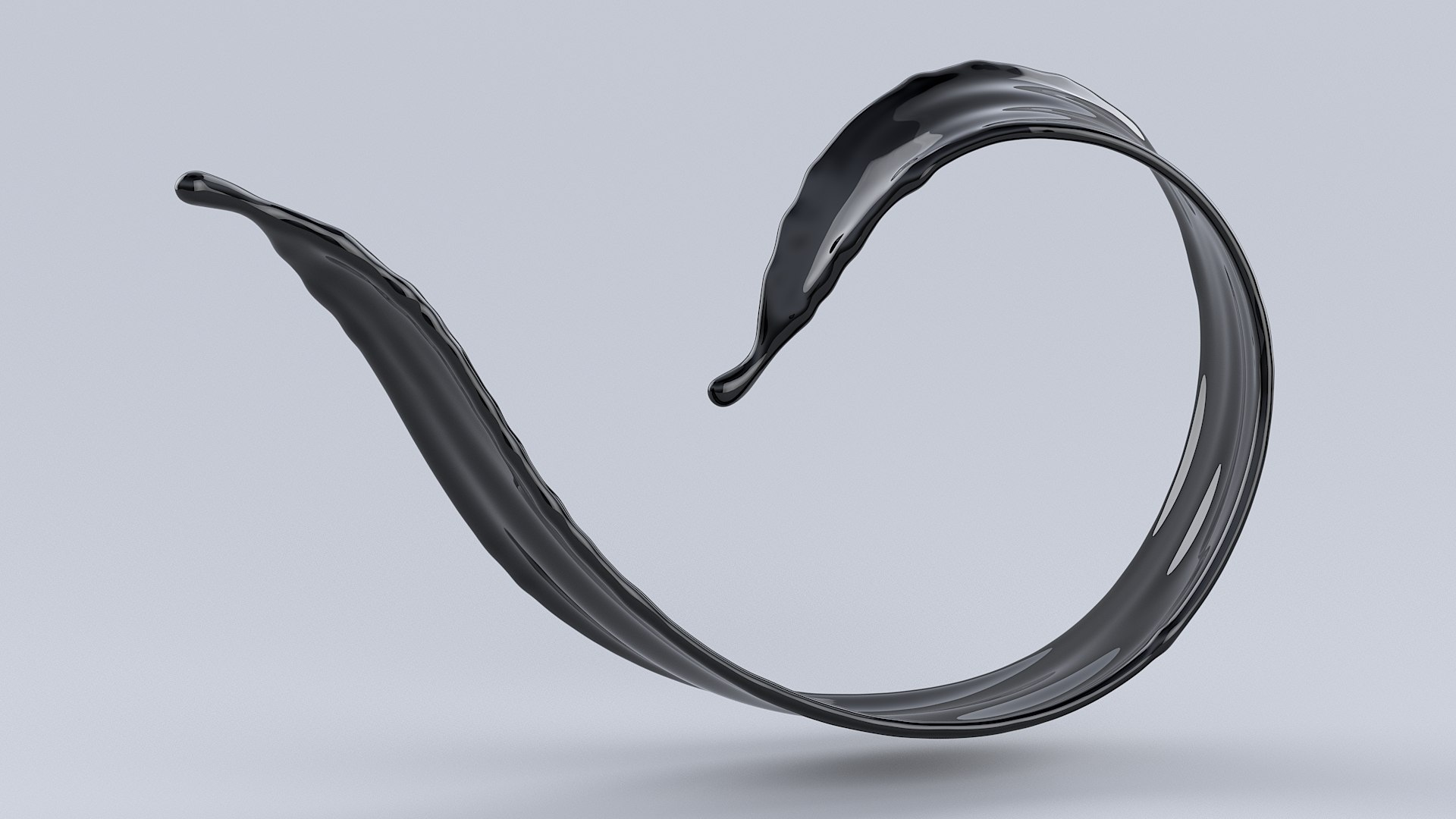 Elegant Curved Splash 06 3D Model - TurboSquid 2033102