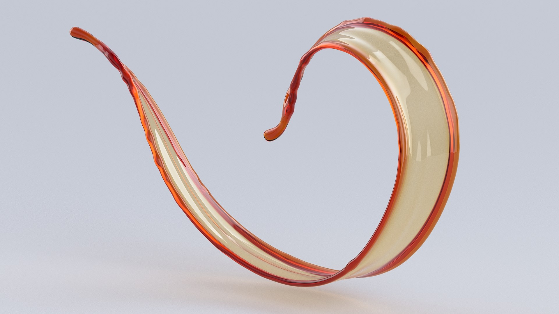 Elegant Curved Splash 06 3D Model - TurboSquid 2033102