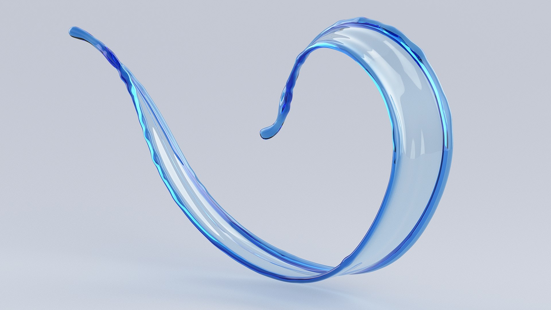 Elegant Curved Splash 06 3D Model - TurboSquid 2033102