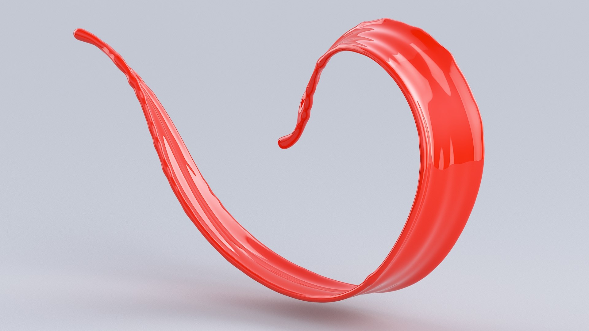 Elegant Curved Splash 06 3D Model - TurboSquid 2033102