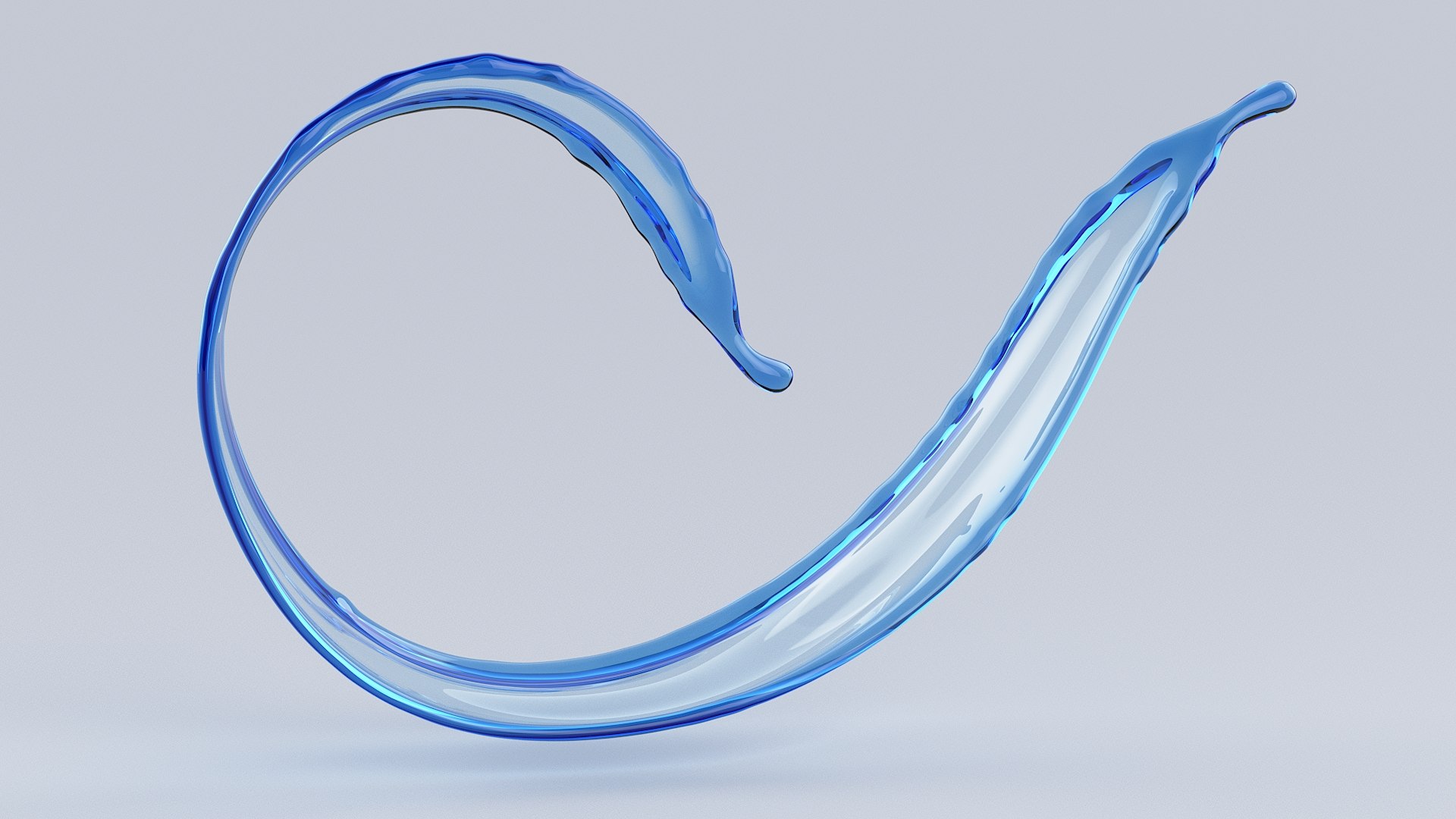 Elegant Curved Splash 06 3D model - TurboSquid 2033102