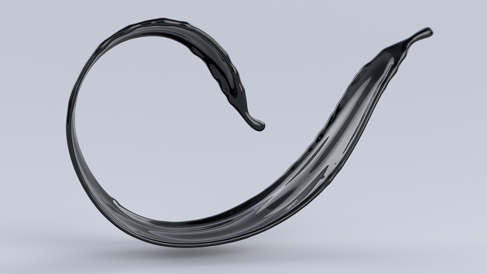 Elegant Curved Splash 06 3D Model - TurboSquid 2033102