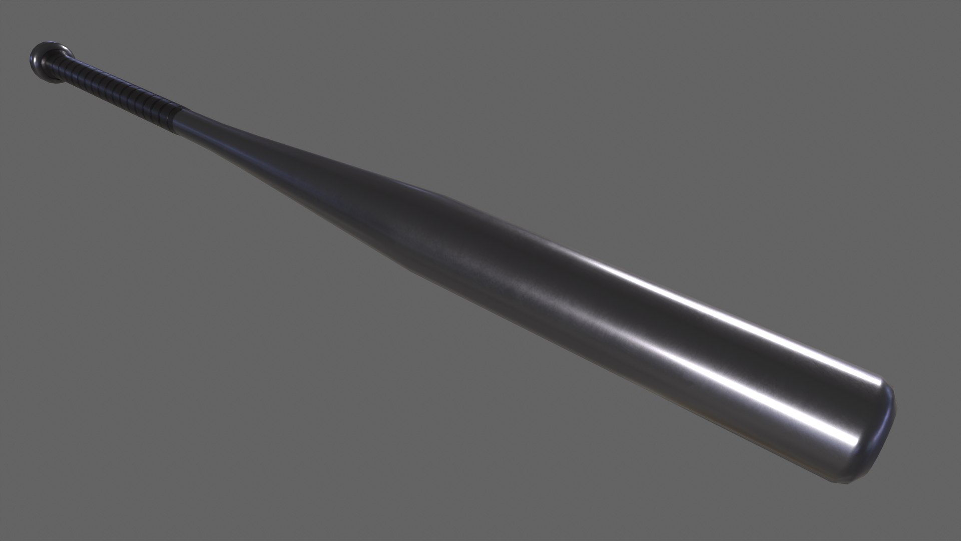 3D PBR Baseball Bat Steel Model - TurboSquid 1721194