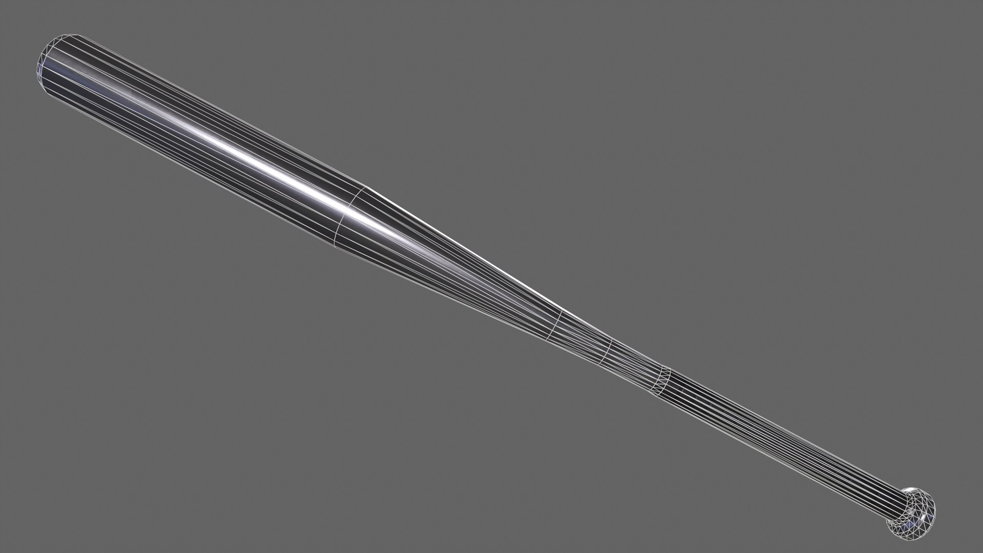 3D PBR Baseball Bat Steel Model - TurboSquid 1721194