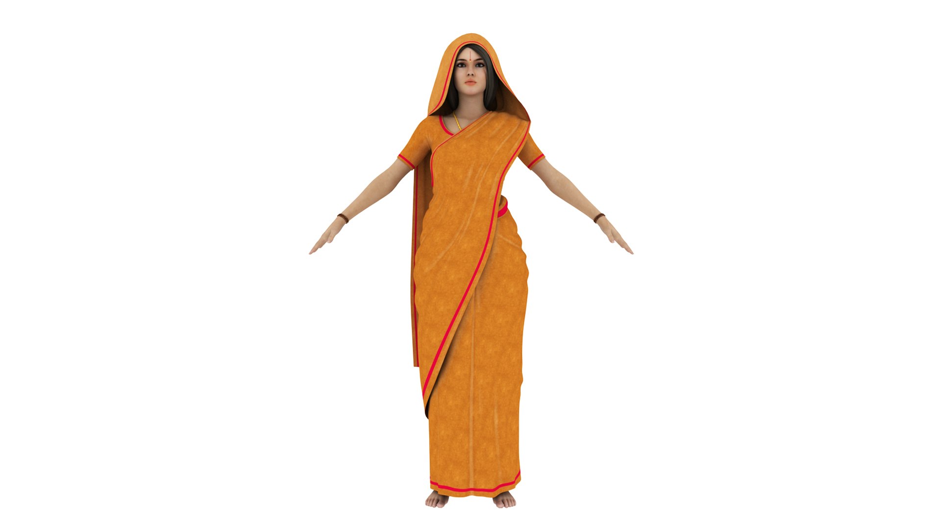 3D Model Sita Ram T Pose - TurboSquid 2294791