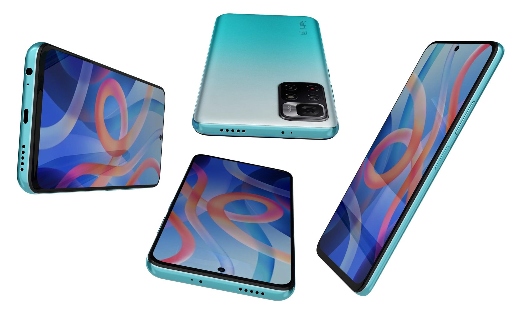 3D Xiaomi Redmi Note 11 Aquamarine Blue - TurboSquid 1837998