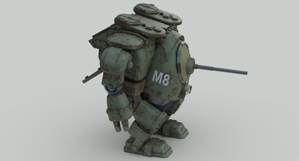 3d military m8 grizzly robot
