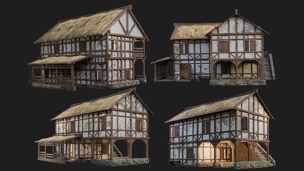Medieval House Blender Models for Download | TurboSquid