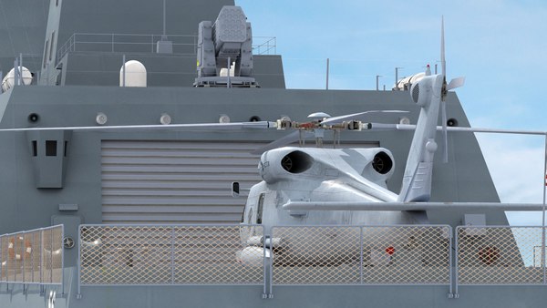 헬리콥터가 장착 된 FFGX 프리깃 3D 모델 - TurboSquid 1570940
