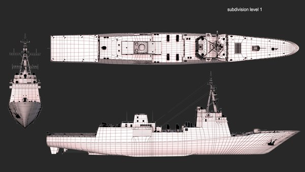 Navy frigate ffg x 3D model - TurboSquid 1570940