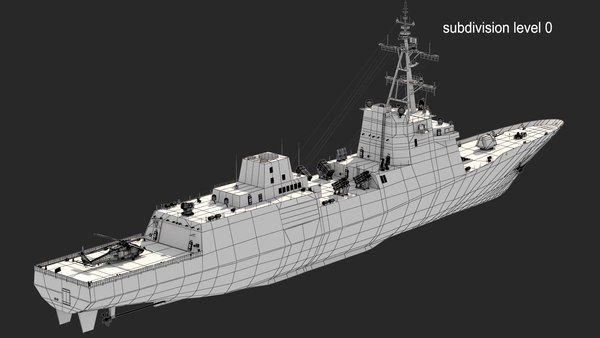 Navy frigate ffg x 3D model - TurboSquid 1570940