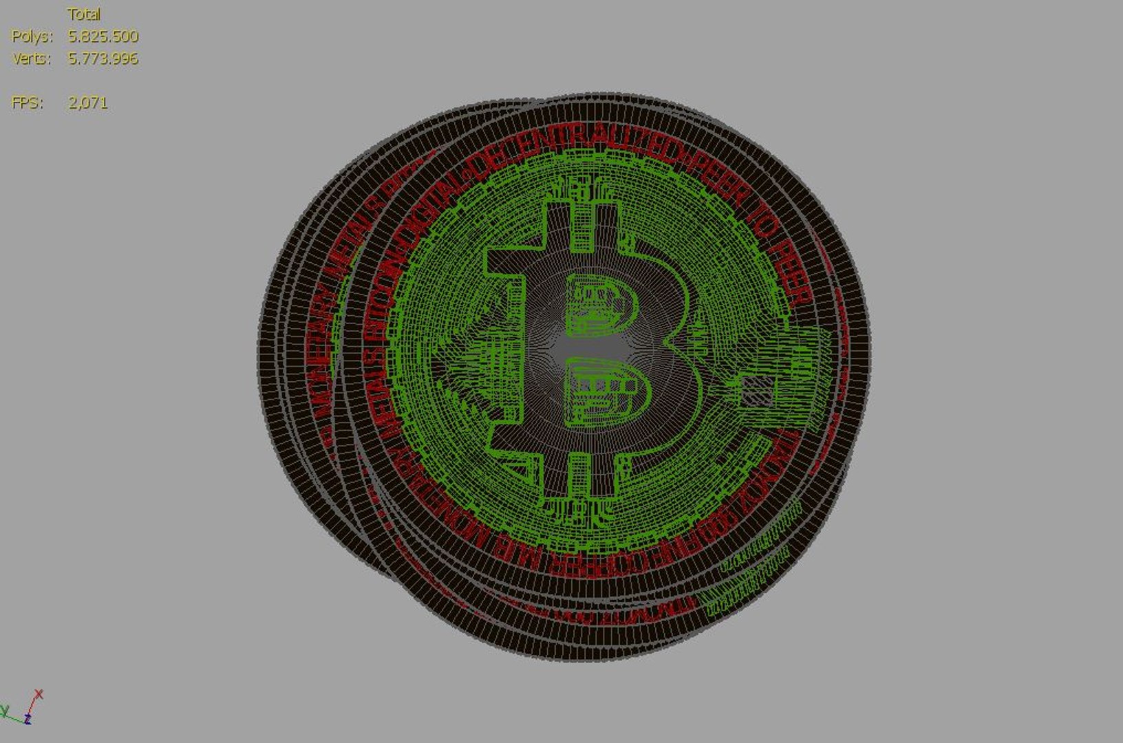 Currency Bitcoin Model - TurboSquid 1373983