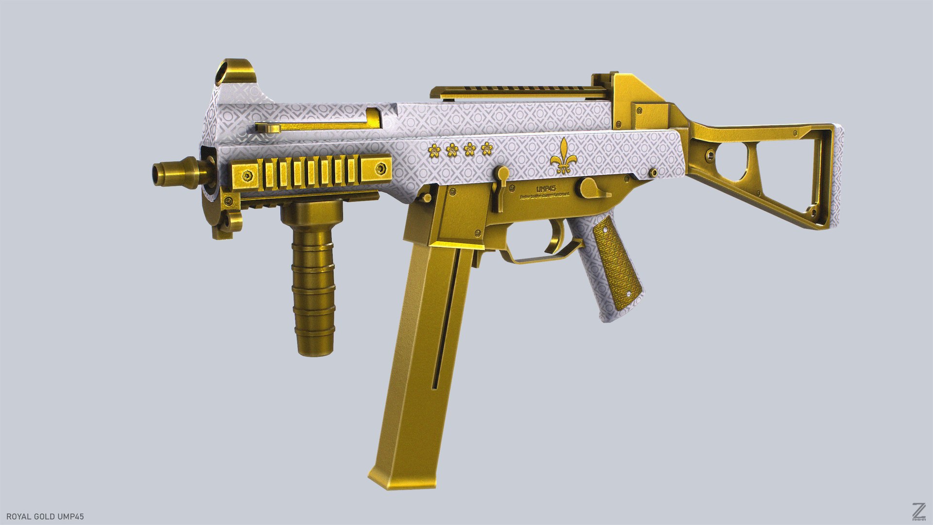 3D Royal Gold Guns Collection - TurboSquid 2422464