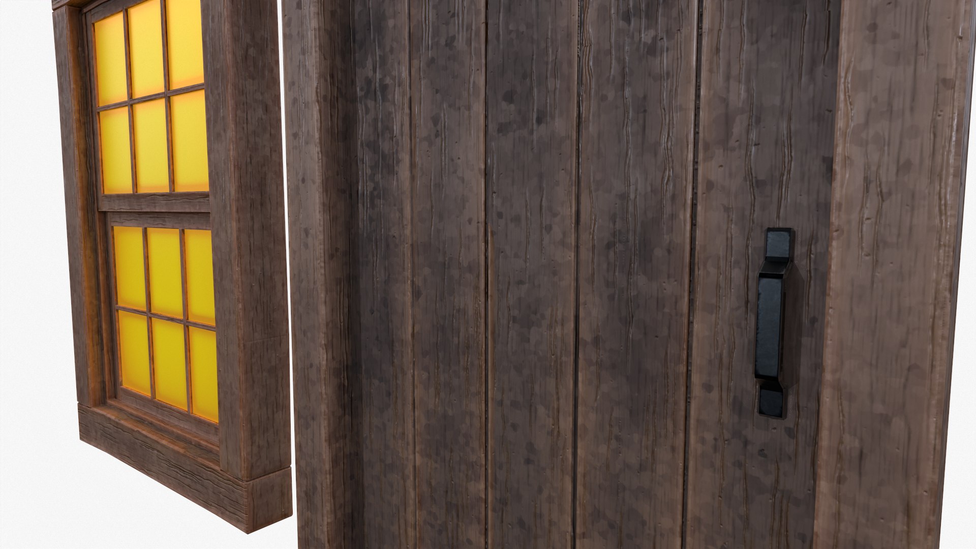 3D Stylized Door And Window Model - TurboSquid 2047720