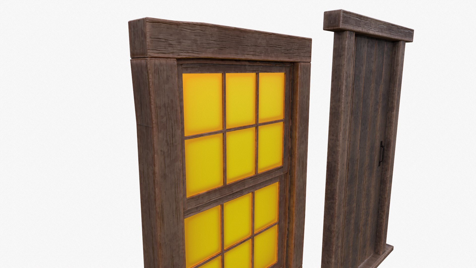 3D Stylized Door And Window Model - TurboSquid 2047720