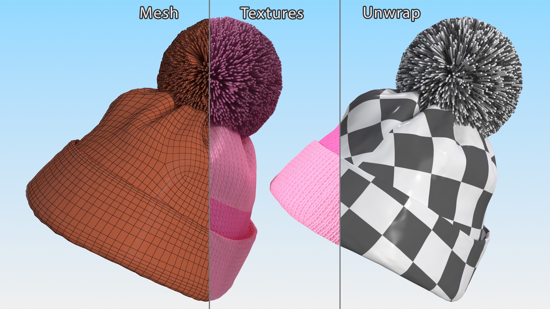 3D Model Winter Hats Collection 3 - TurboSquid 2210678
