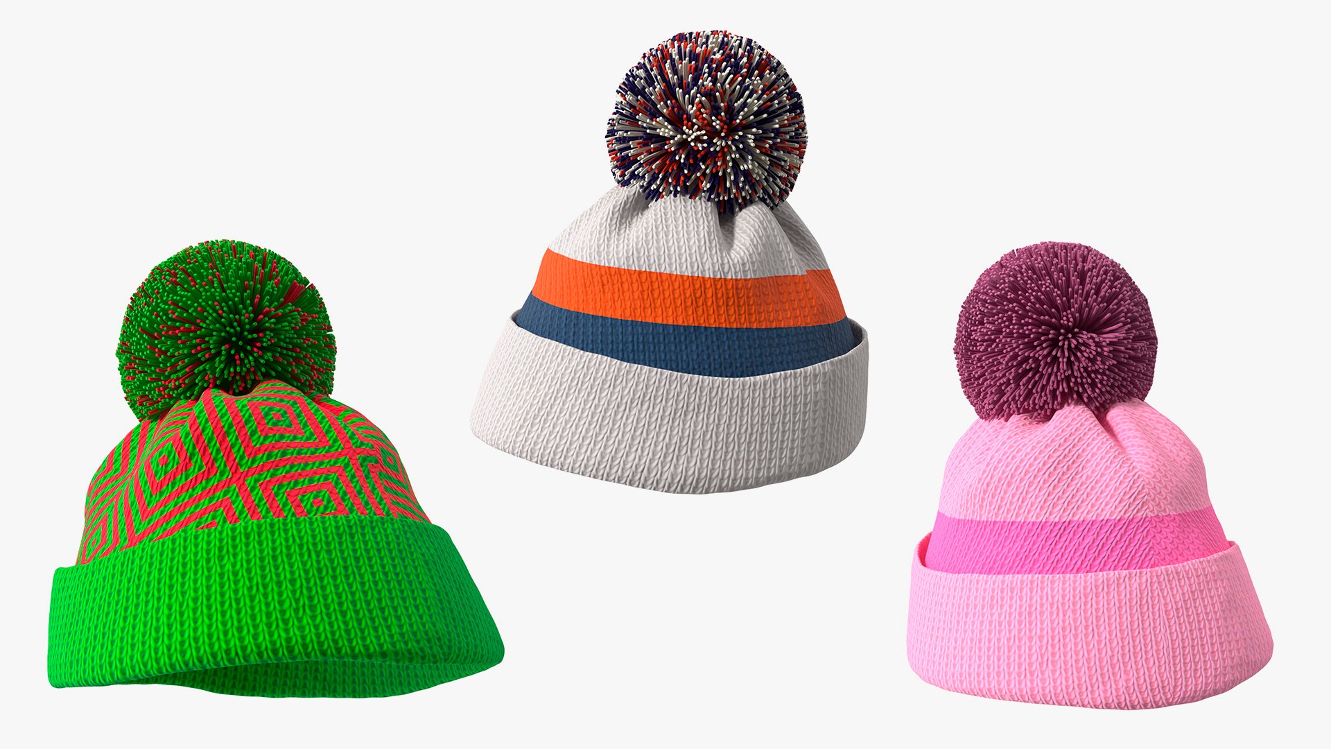 3D Model Winter Hats Collection 3 - TurboSquid 2210678