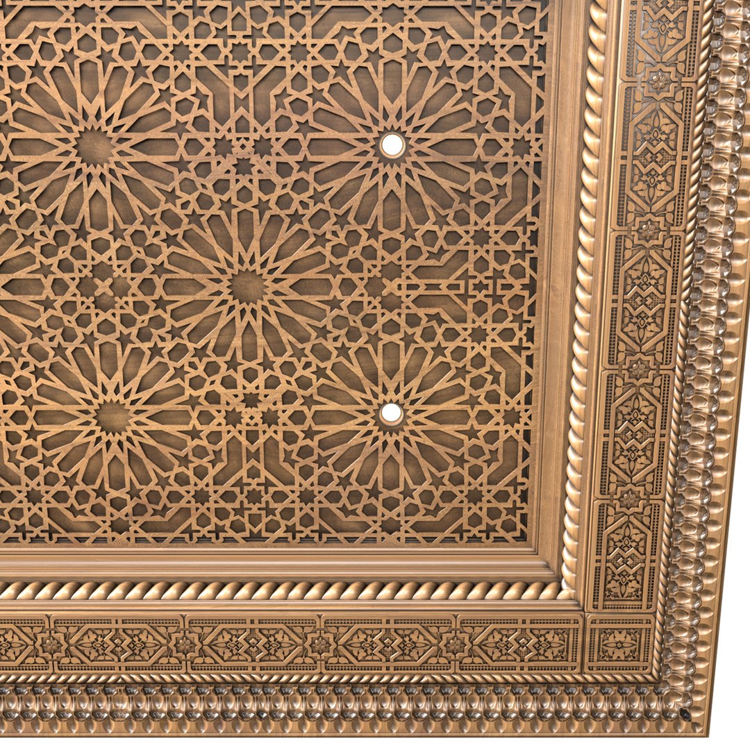 3D Ceiling In Oriental Style Arabic Decorative Ceiling 3D Model ...