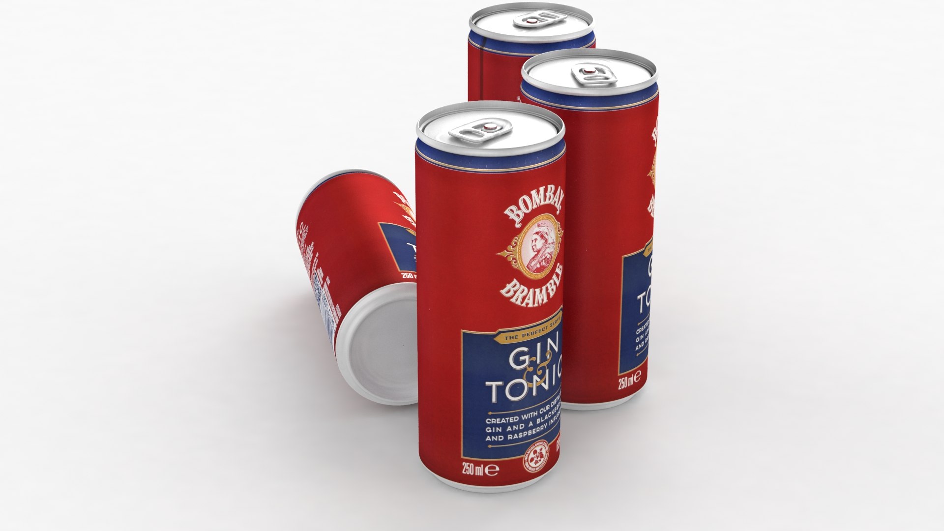 3D Alcohol Can Bombay Bramble Gin Tonic 250ml 2022 - TurboSquid 1954310