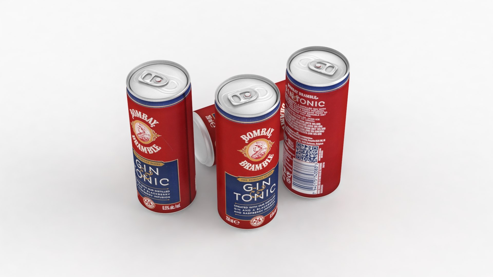 3D Alcohol Can Bombay Bramble Gin Tonic 250ml 2022 - TurboSquid 1954310