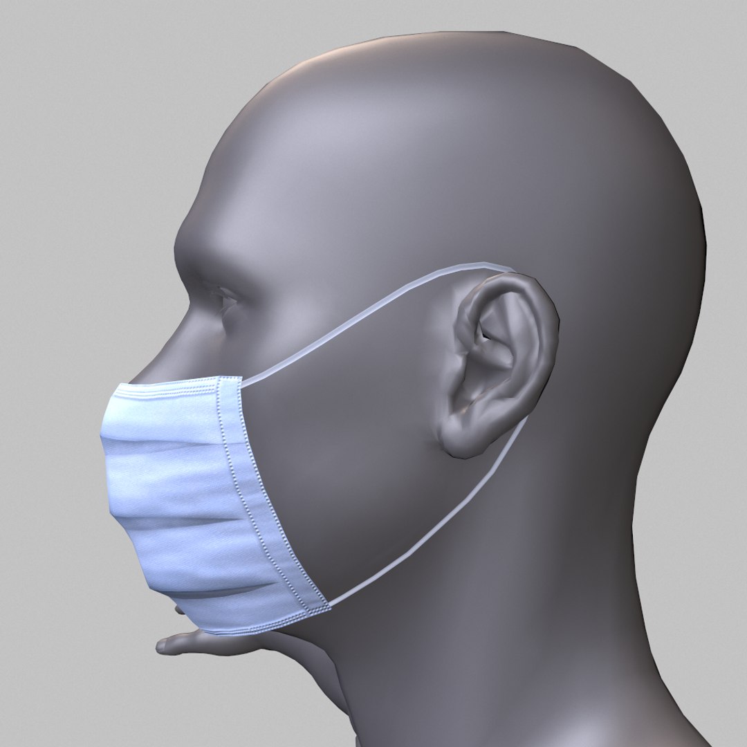 3D Medical Mask Low Poly - TurboSquid 1771869