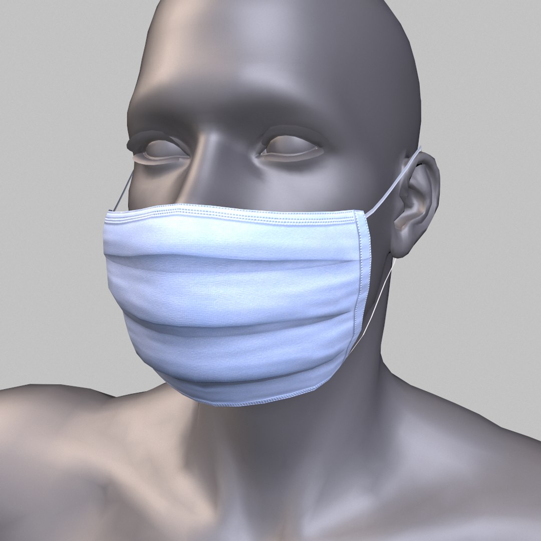 3D Medical Mask Low Poly - TurboSquid 1771869