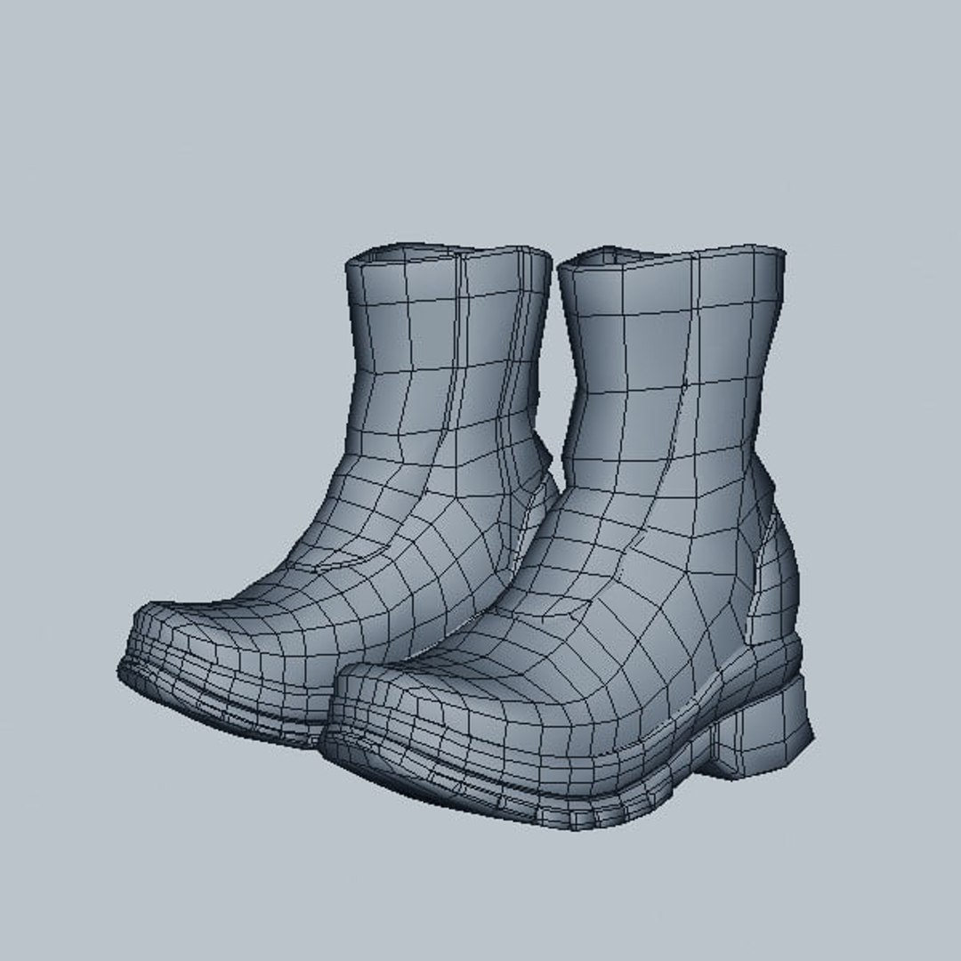 3D Model Boots Shoes - TurboSquid 1347568