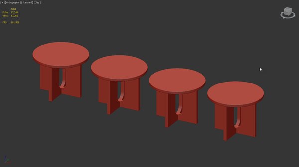 3D Androgyne Side Table by Menu model - TurboSquid 1755402