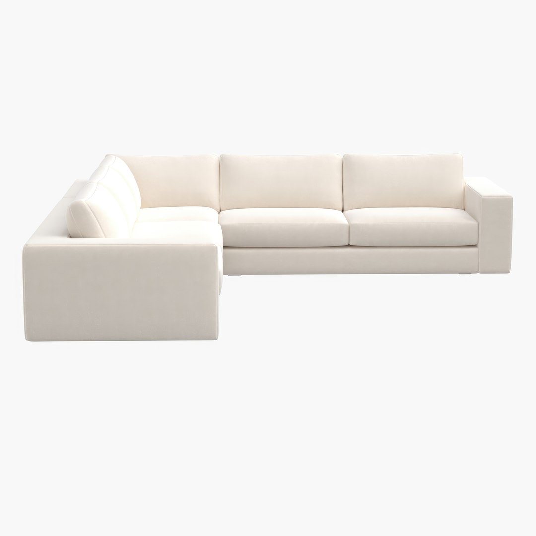 Oceanside 3-Piece Deep-Seat Corner Sectional 3D Model - TurboSquid 2087853