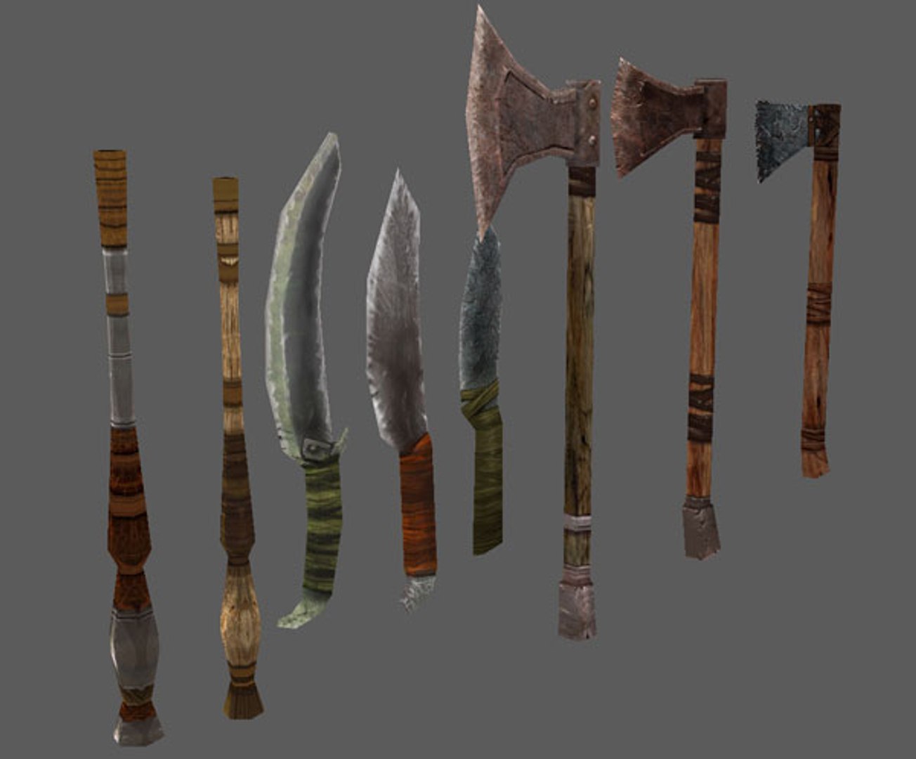 3d Model Of Vile Weapons Pack