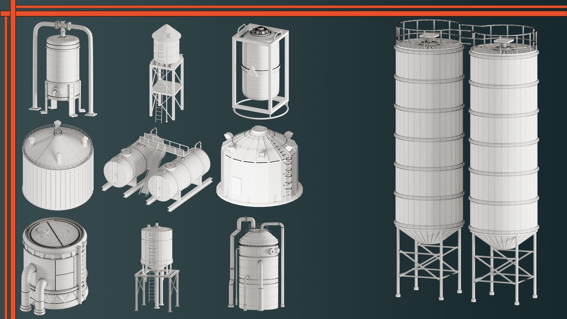 Industrial Tanks VOL-04 3D Model - TurboSquid 2324206