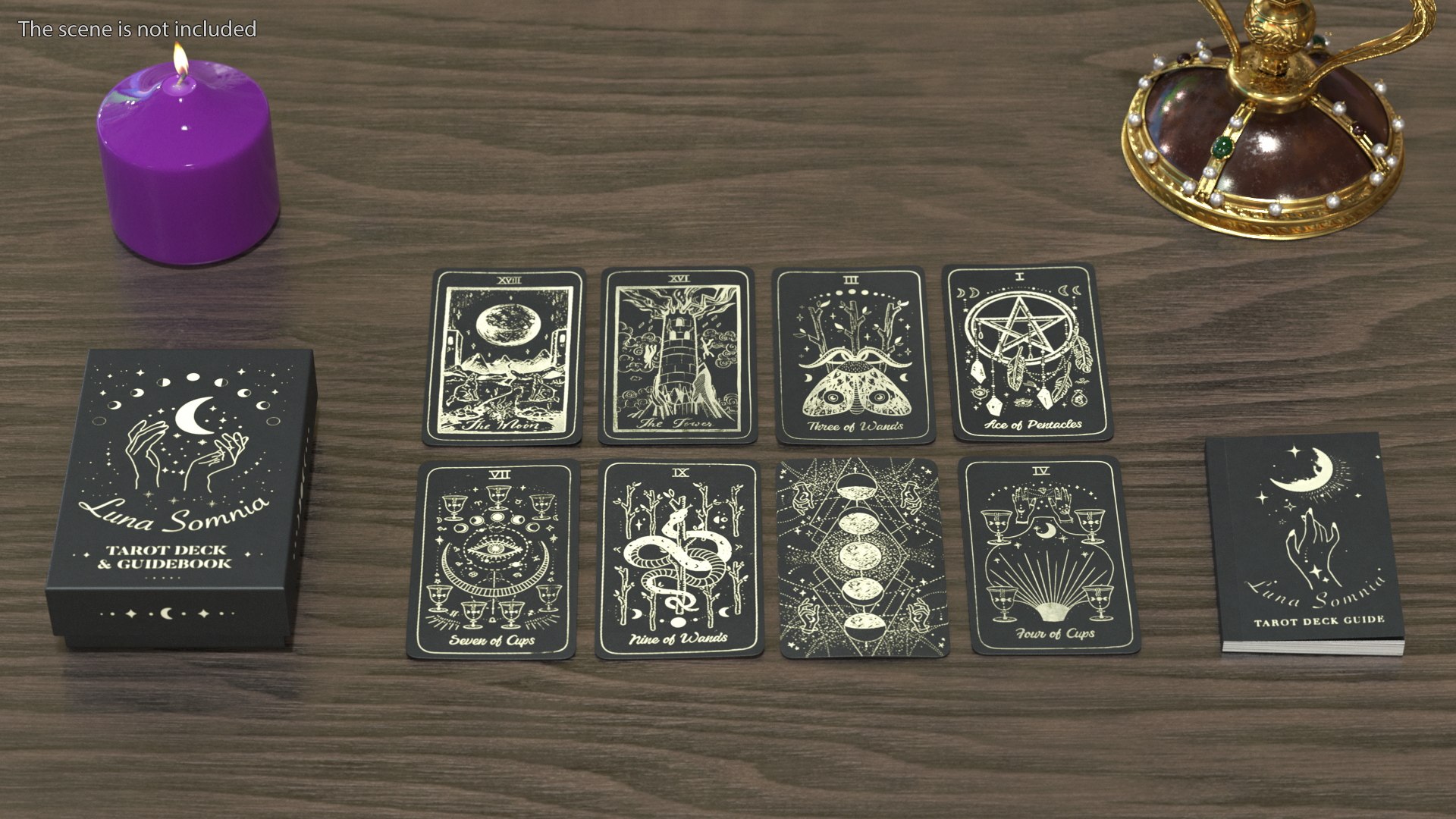 3D Luna Somnia Tarot Cards Model - TurboSquid 1977333