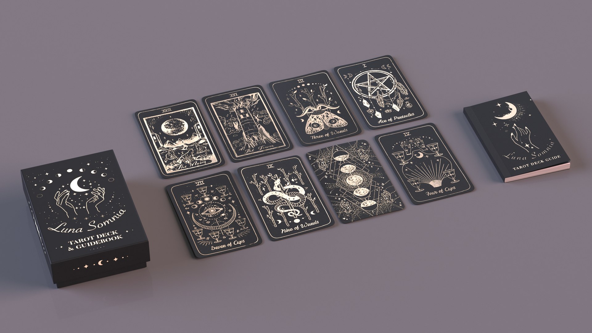 3D Luna Somnia Tarot Cards Model - TurboSquid 1977333