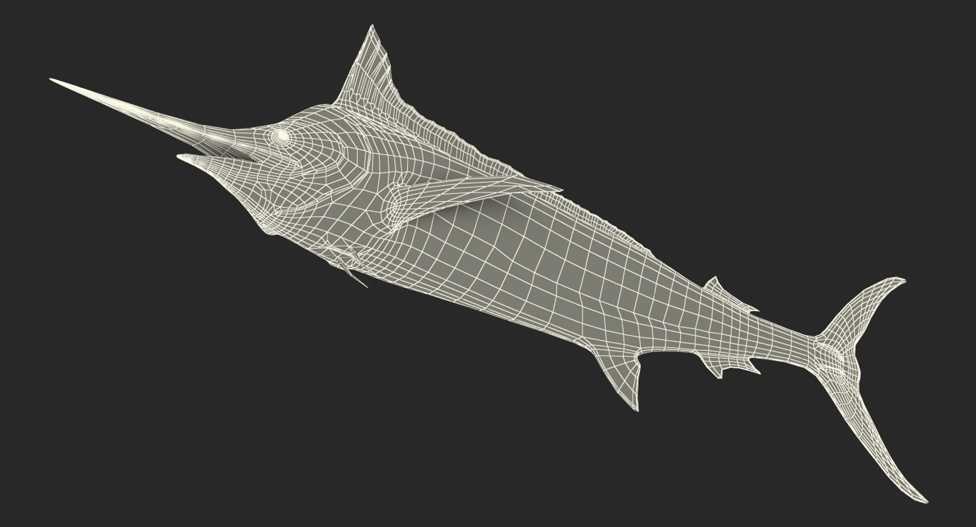 3d blue marlin