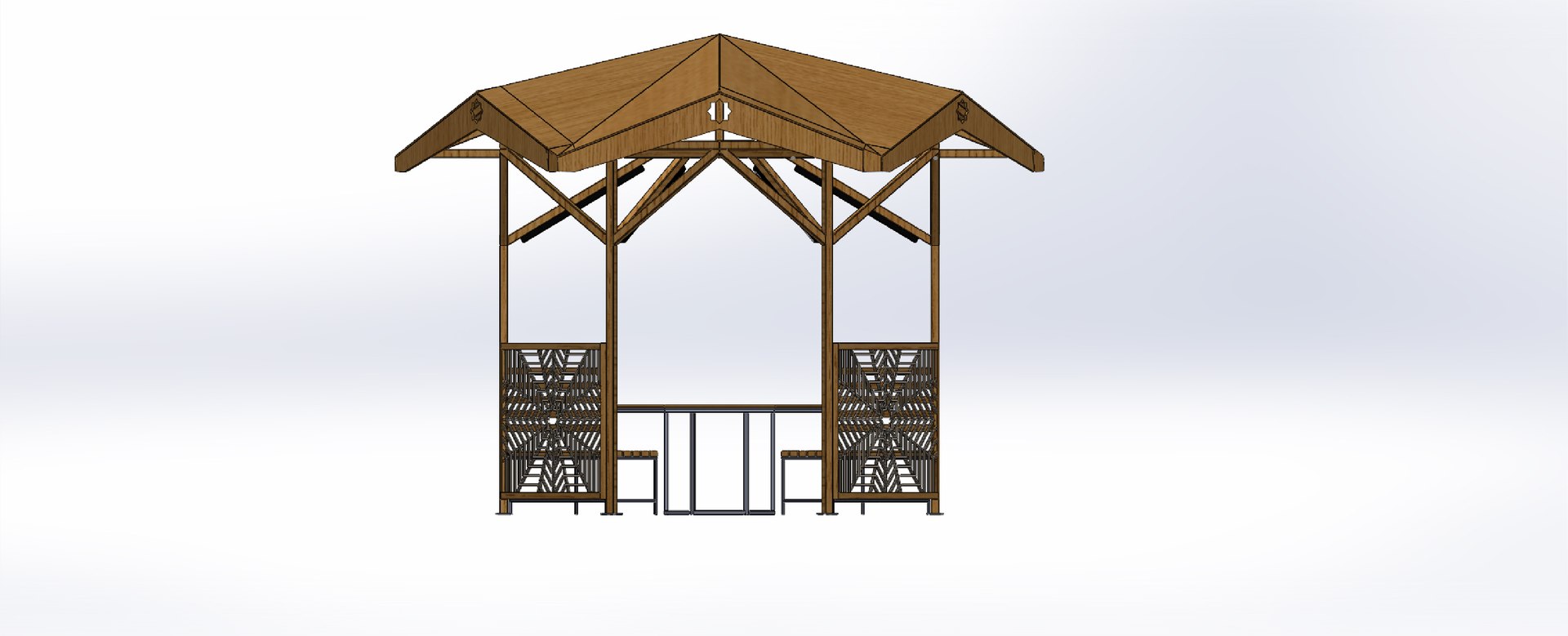 WOODEN OCTAGON CAMELLIA- PERB 3D - TurboSquid 2301592