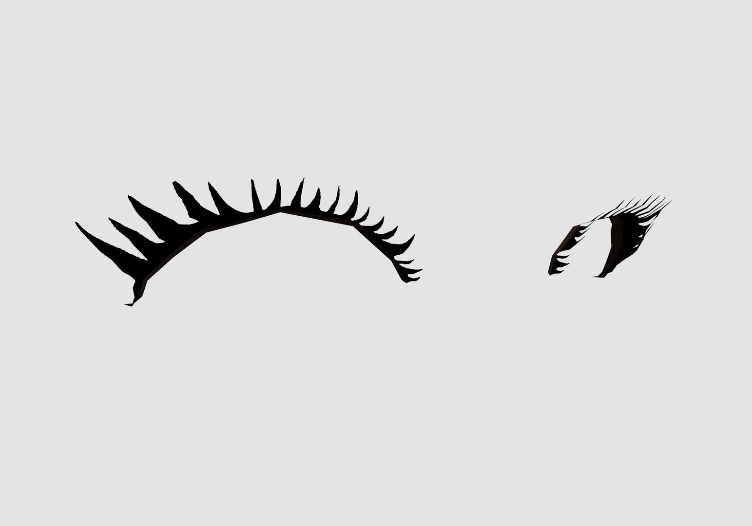 Long Cartoon Lashes 3D Model - TurboSquid 1917602