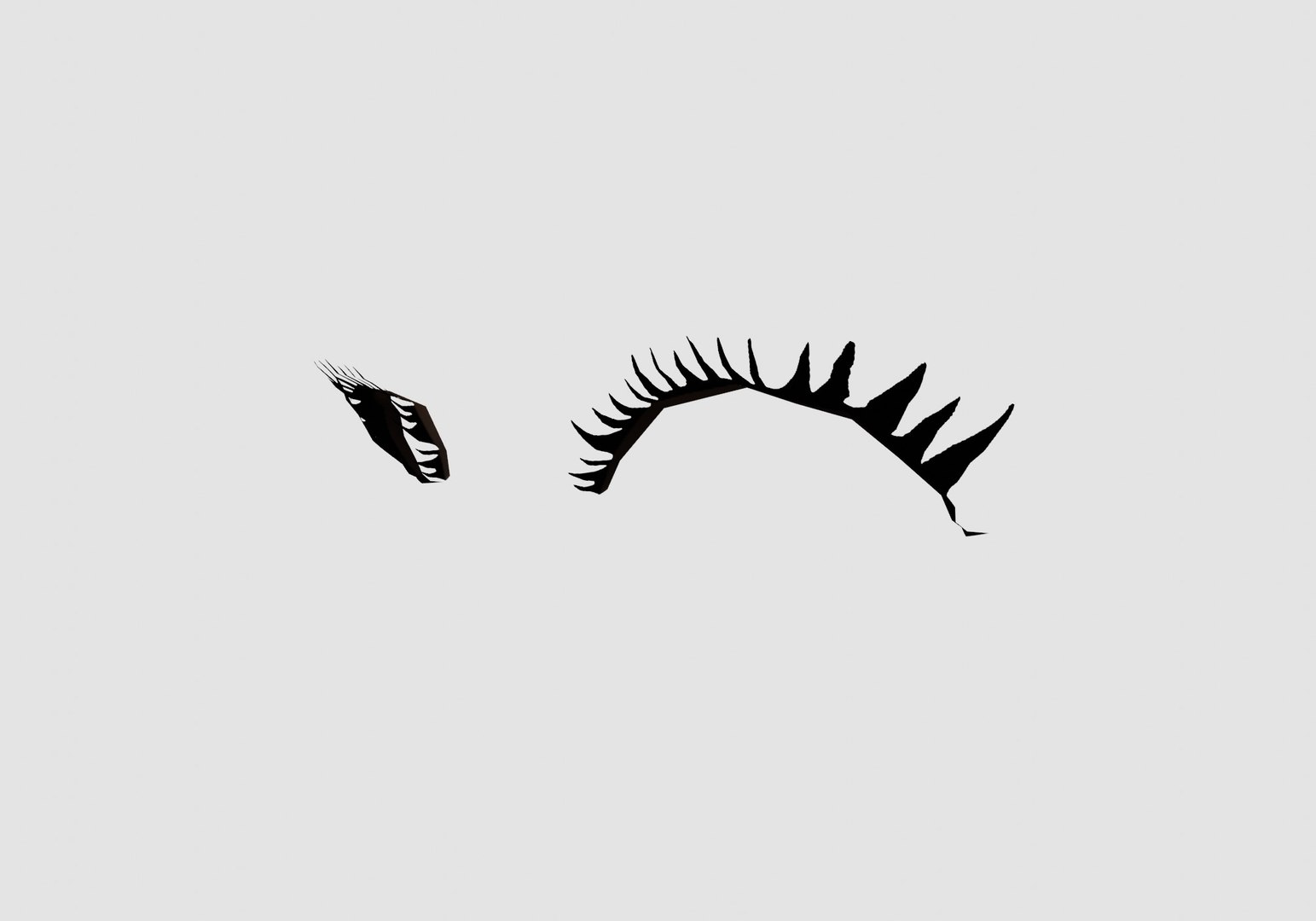 Long Cartoon Lashes 3D Model - TurboSquid 1917602