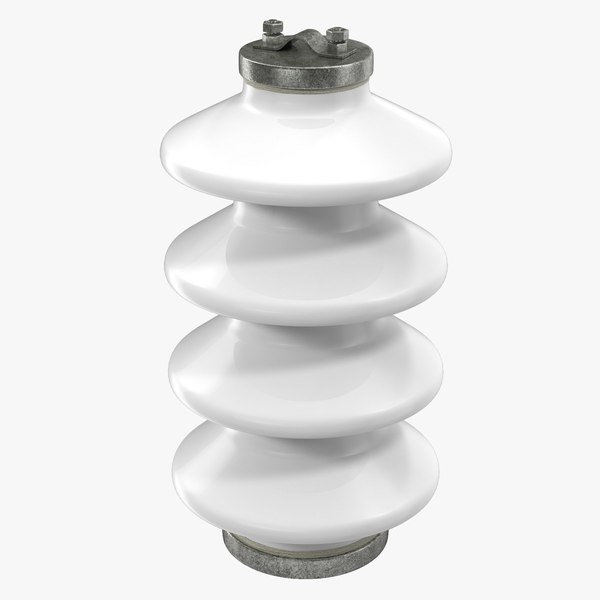 3ds max ceramic insulator white