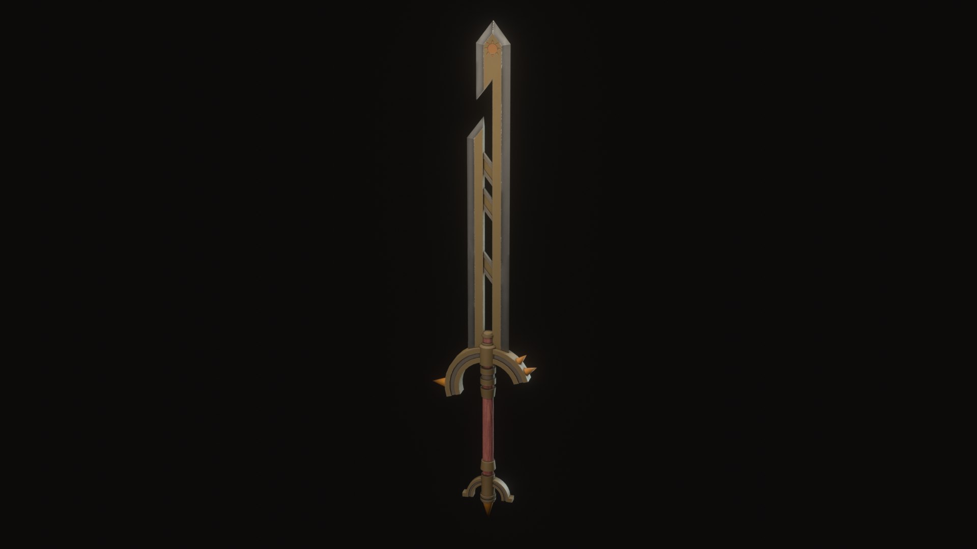 Stylized Claymore 3D Model - TurboSquid 2392152