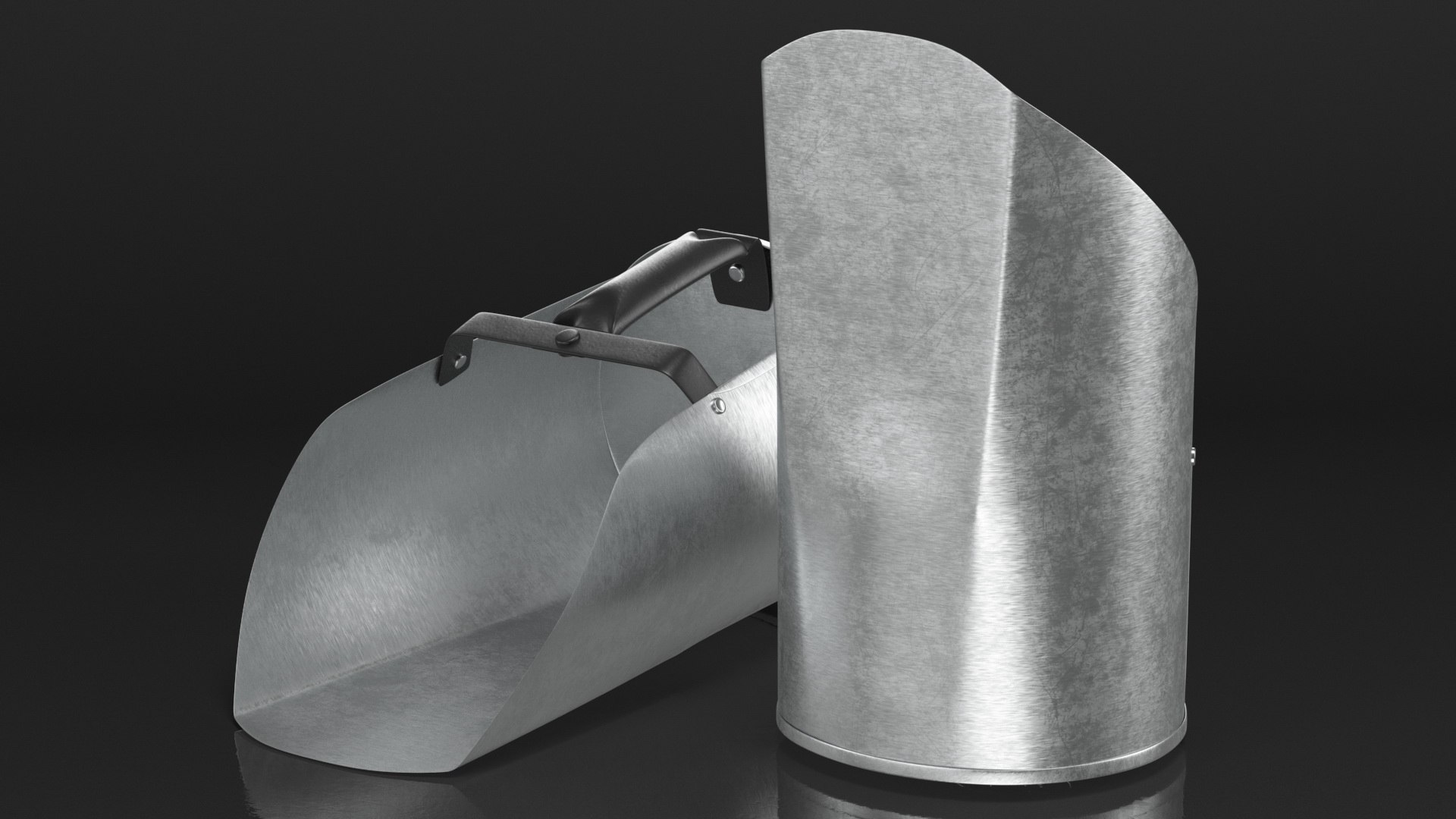 3D Galvanized Steel Feed Scoop - TurboSquid 1787979