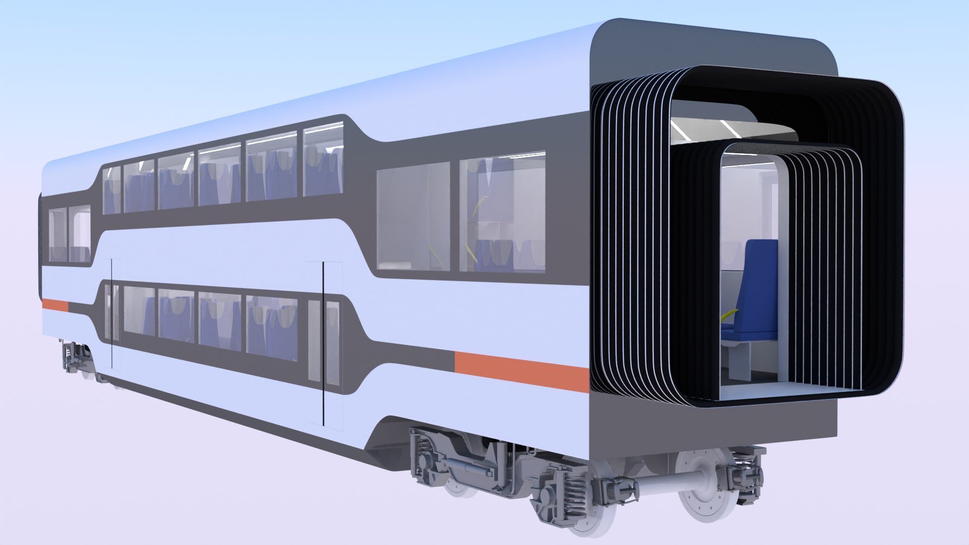 Doubledeck Wagon 3D Model - TurboSquid 2018387