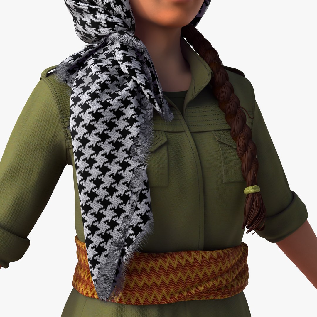 3D Asian Cartoon Female - TurboSquid 1981161