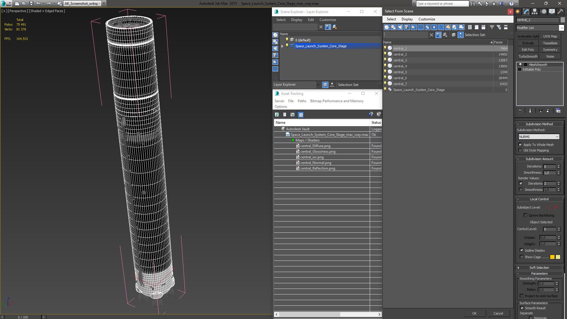 3D model Space Launch System Core Stage - TurboSquid 2050963