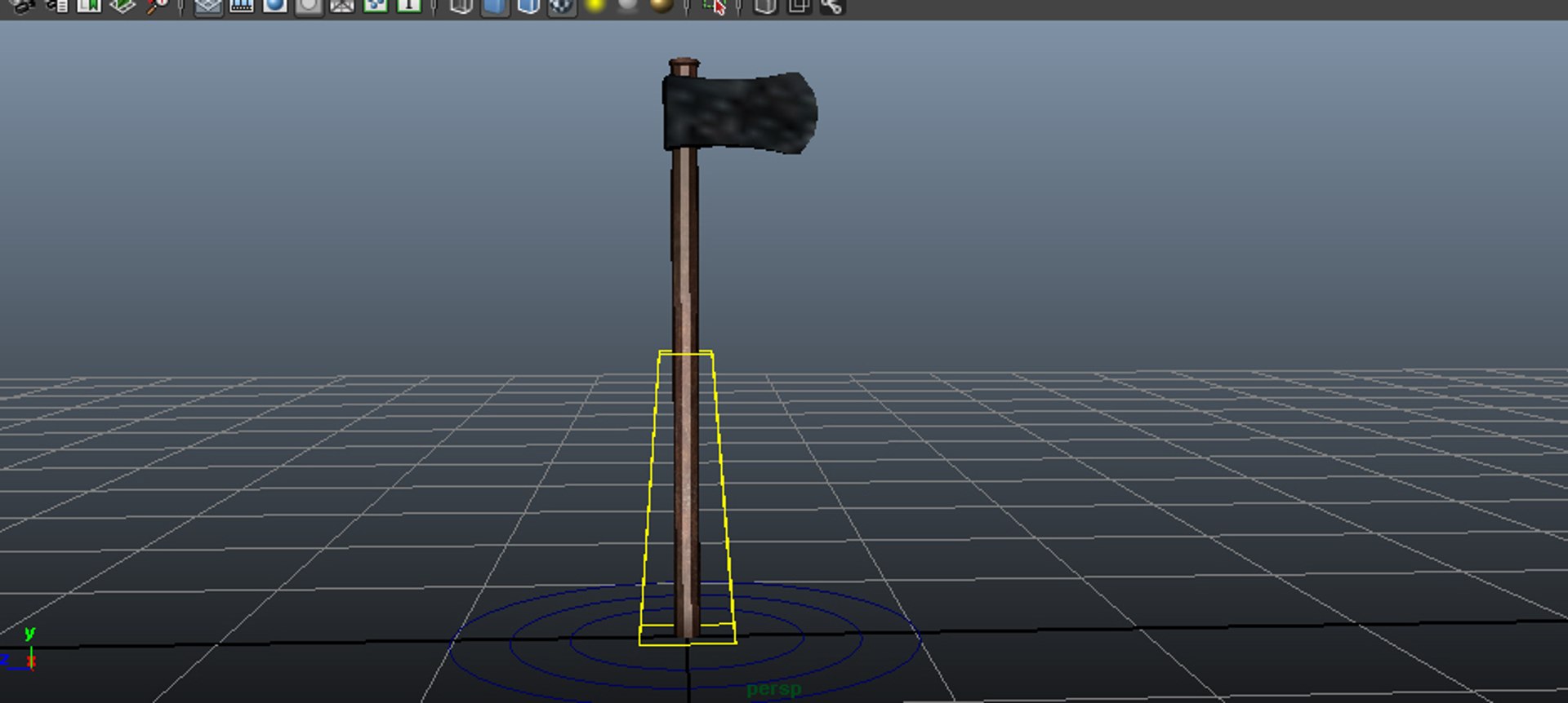 3d model axe weapon