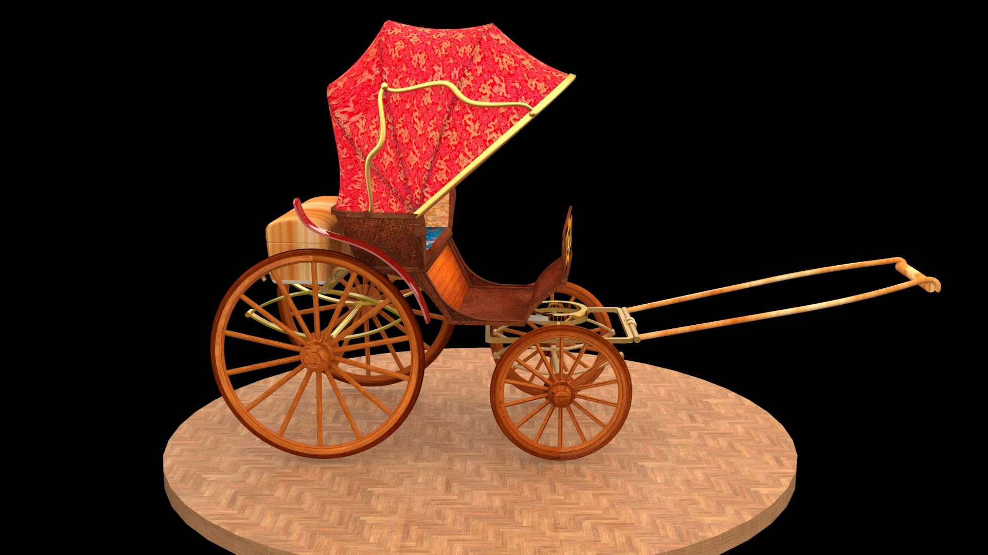 3D Chinese Rickshaw - TurboSquid 2181500