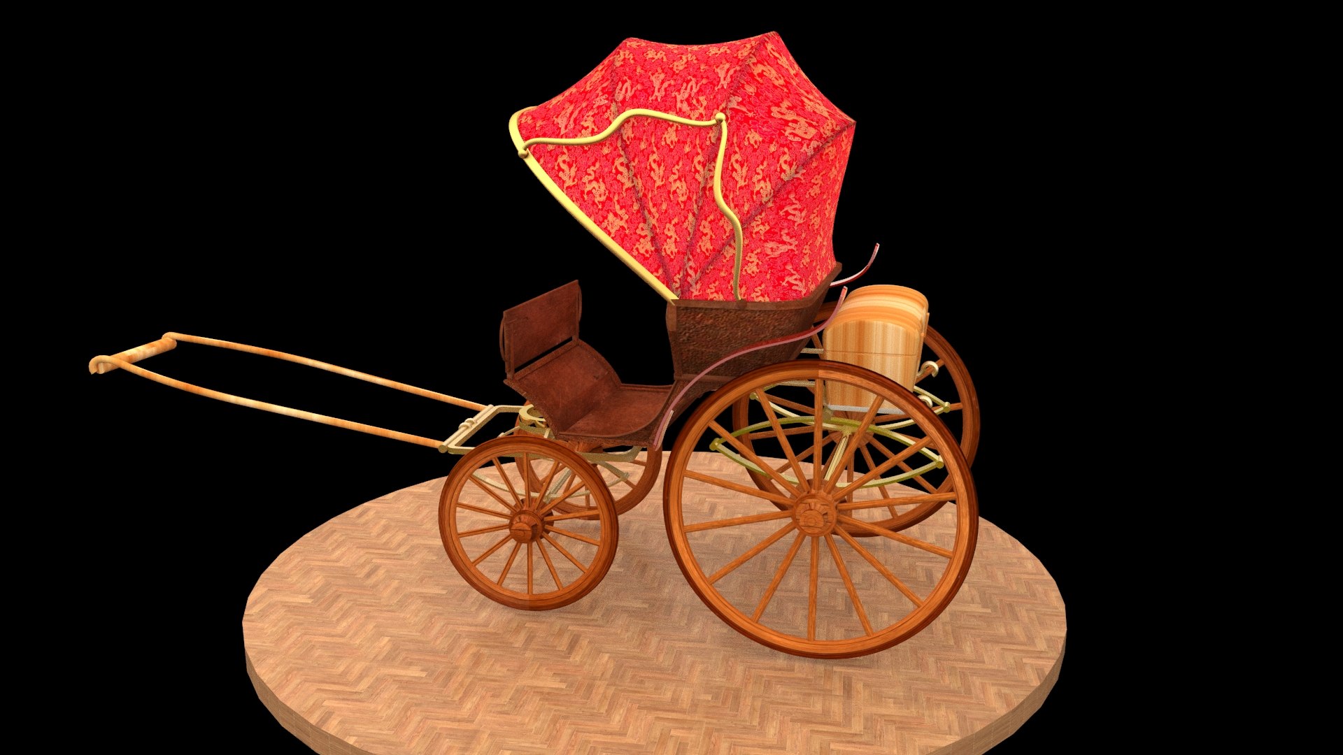 3D Chinese Rickshaw - TurboSquid 2181500