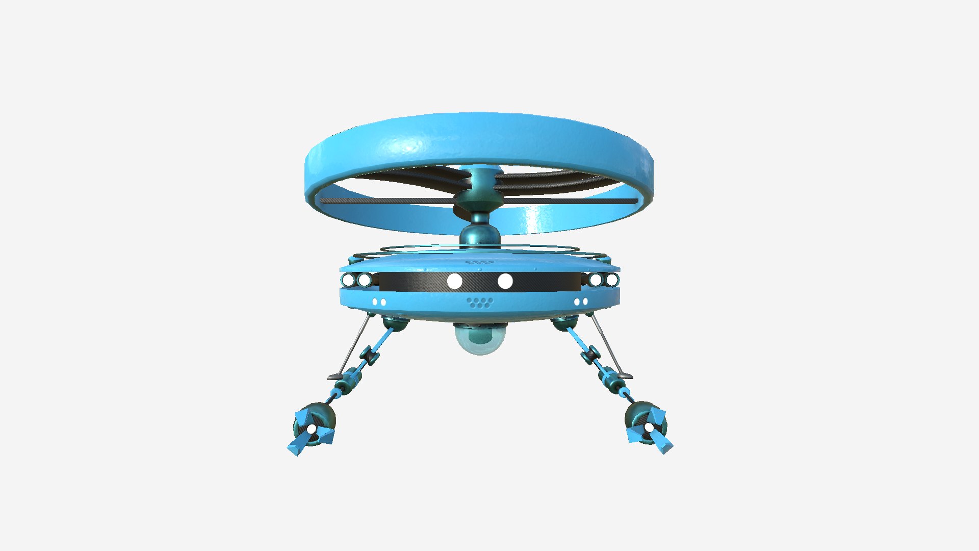 Flying Robot I05 Blue - SciFi Character Design 3D Model - TurboSquid ...