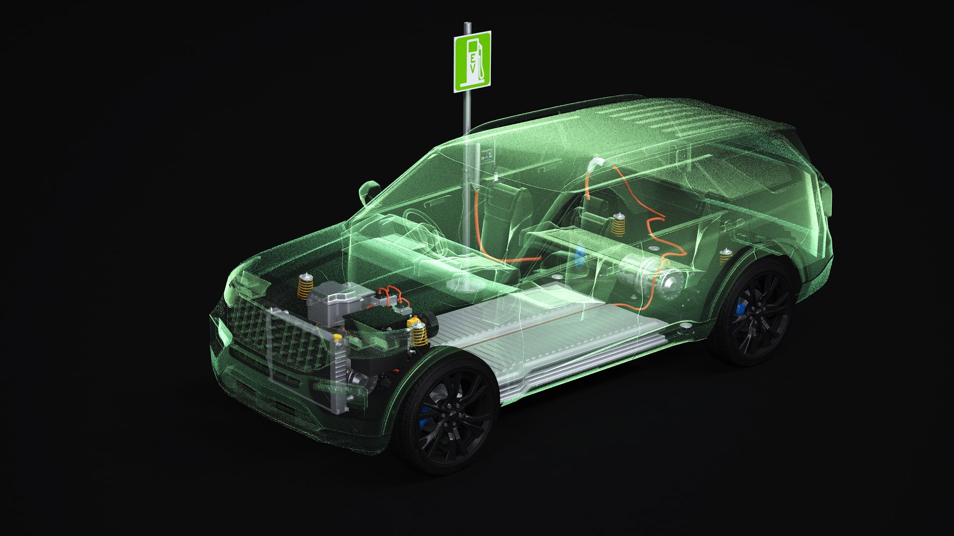 4x4 Hybrid Chargepoint X-ray 3D Model - TurboSquid 1533890